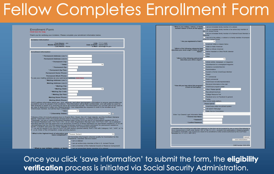 Complete MyAmeriCorps Enrollment | Institute for Civic and Community Engagement (ICCE)